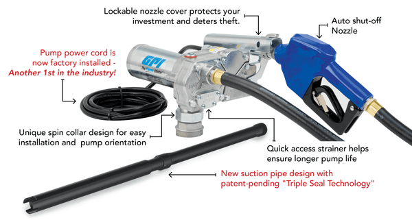 GPI #110000-100 M-150S SERIES LIQUID TRANSFER TANK PUMP | Leduc Hitch ...